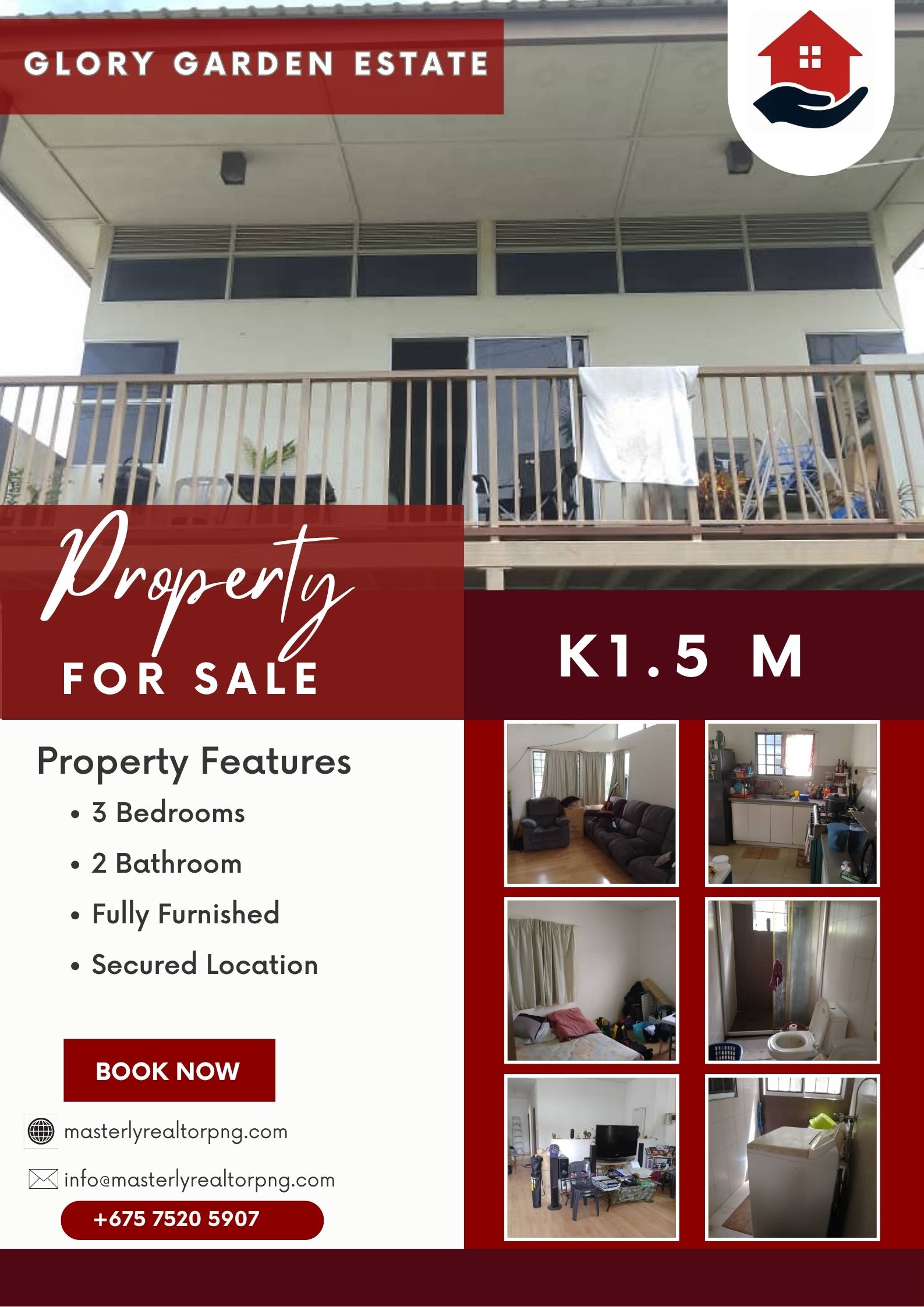 3 Bedrooms – Glory Garden – Masterly Realtor